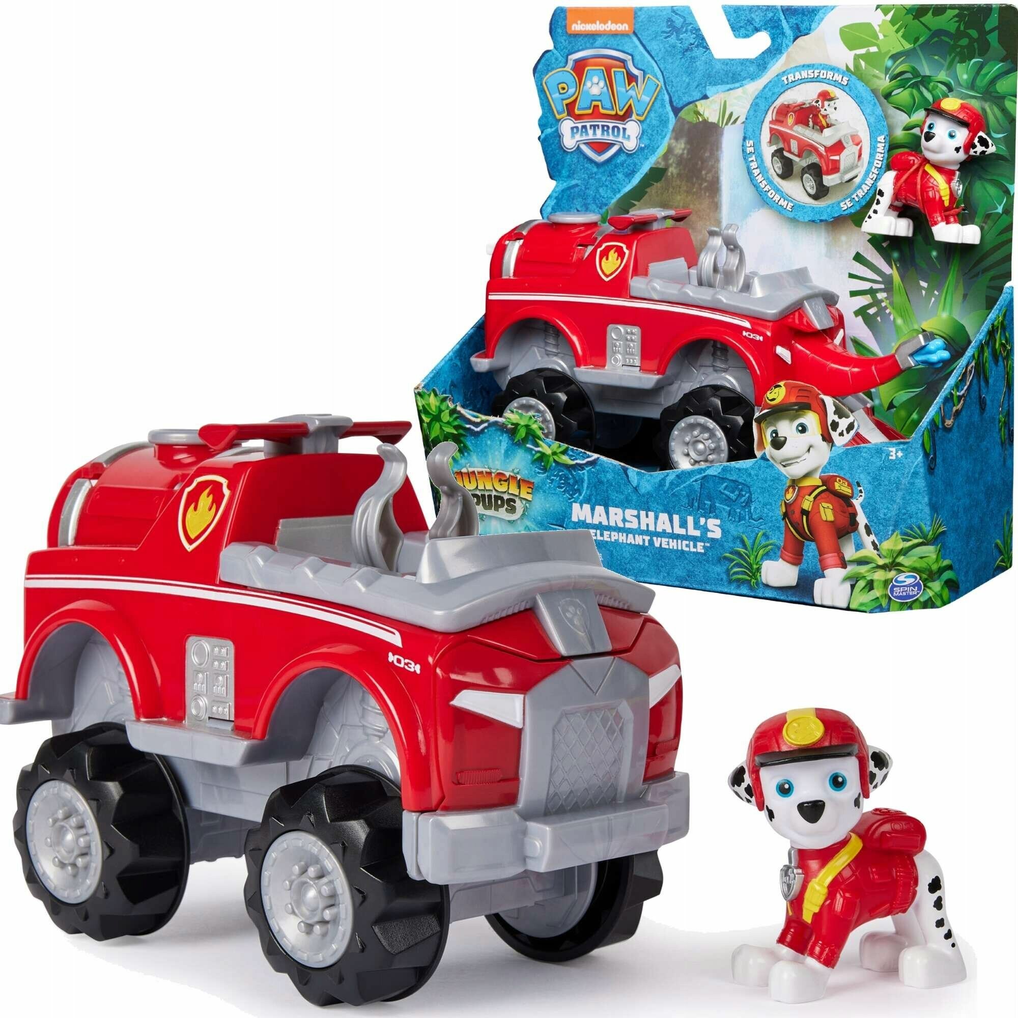 Nickelodeon Игровой набор Щенячий Патруль - Щенки джунглей Jungle Pups Marshalls Elephant Vehicle - Маршалл и его спасательная машина для слонов в джунглях 6067759/20143414