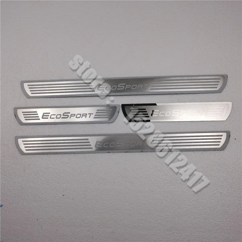 Накладка на порог автомобильной двери из нержавеющей стали с защитой от царапин, защитная накладка, накладка на педаль для Ford EcoSport, аксессуары 2013-2022