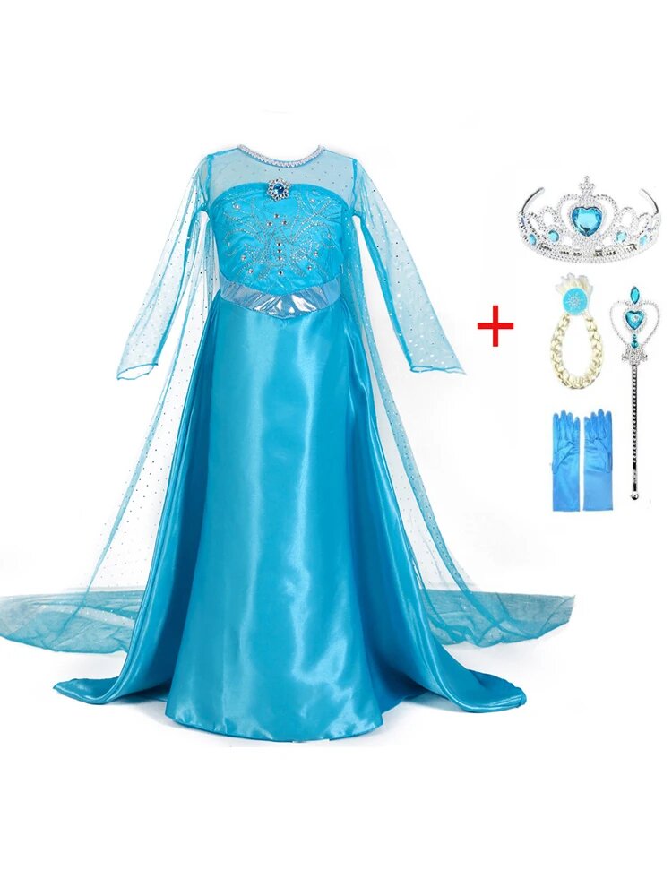 Платье Эльза для девочки 4T(110), elsa set3