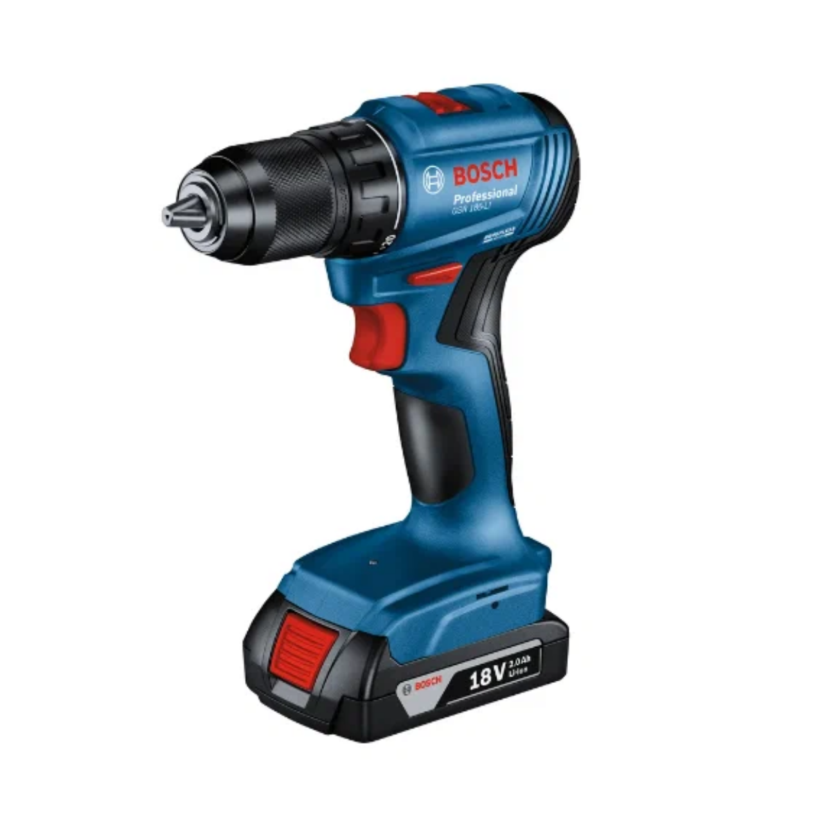 Дрель-шуруповерт аккумуляторная Bosch GSR 185-LI 06019K3001 синий/черный Li-Ion 2 А·ч, 18 В, 2 скорости, 1900 об/мин