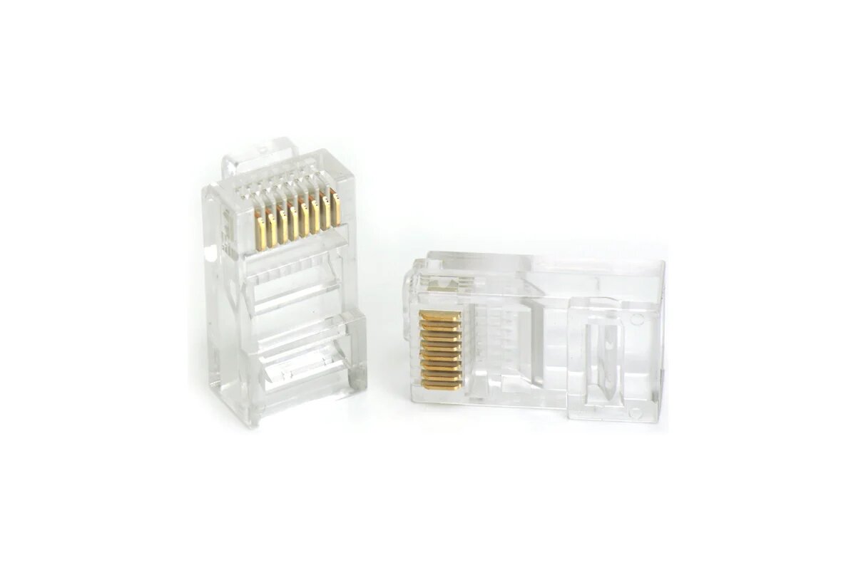 Коннектор Vention (VBSJT-5U) UTP RJ45 прозрачный (упак:10шт)
