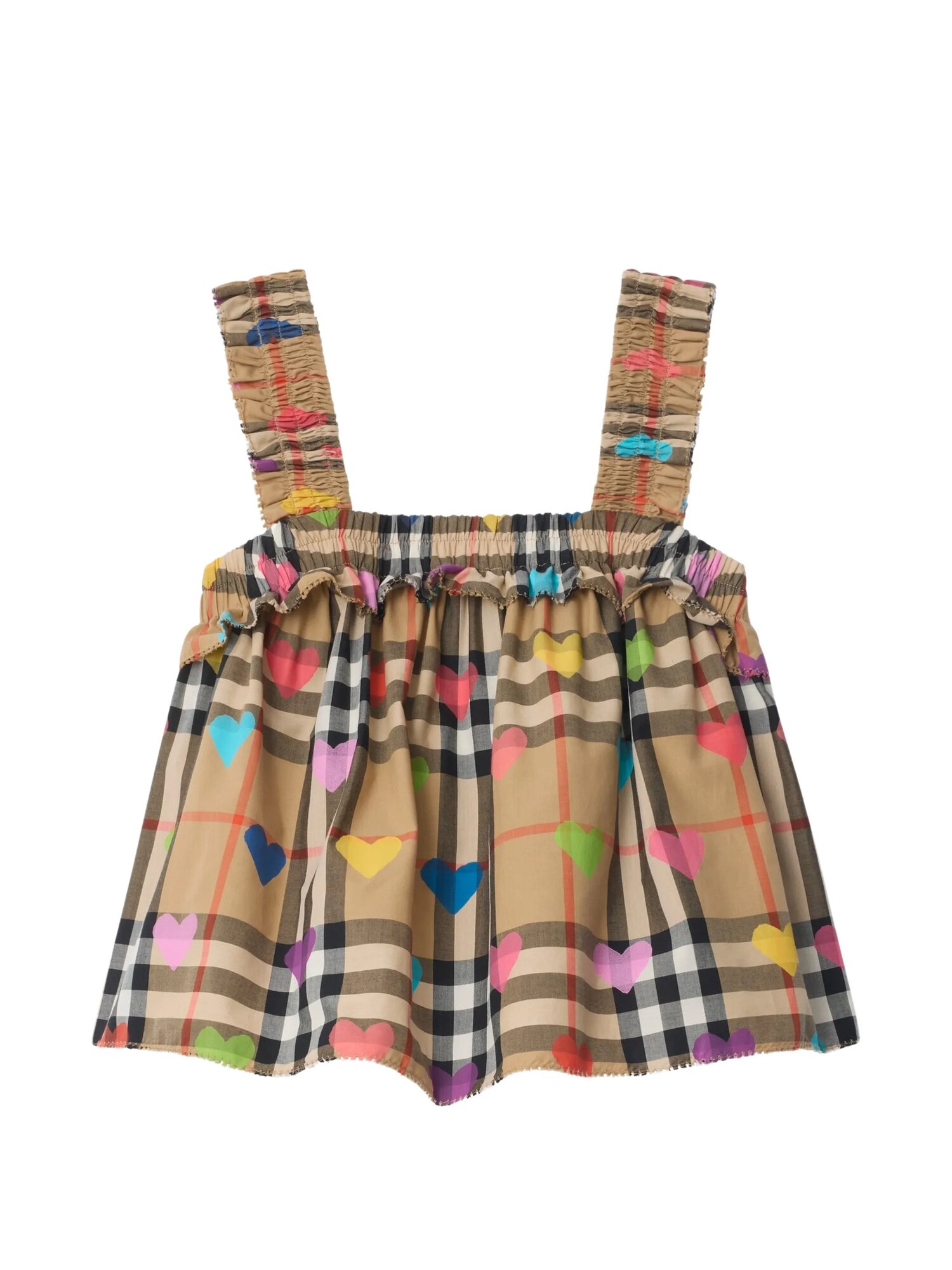 Топ Heart Check cotton top