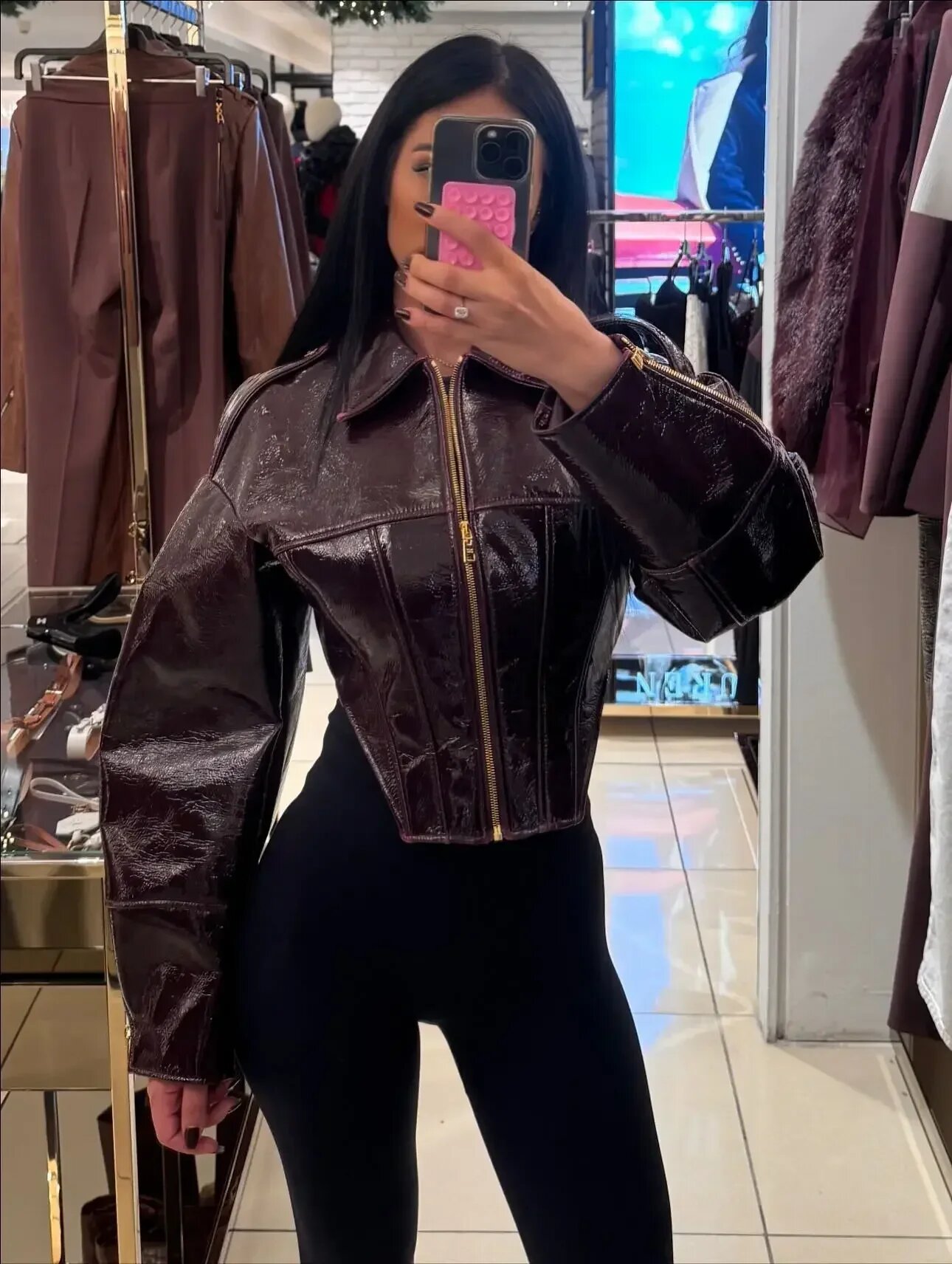 Куртка кожаная