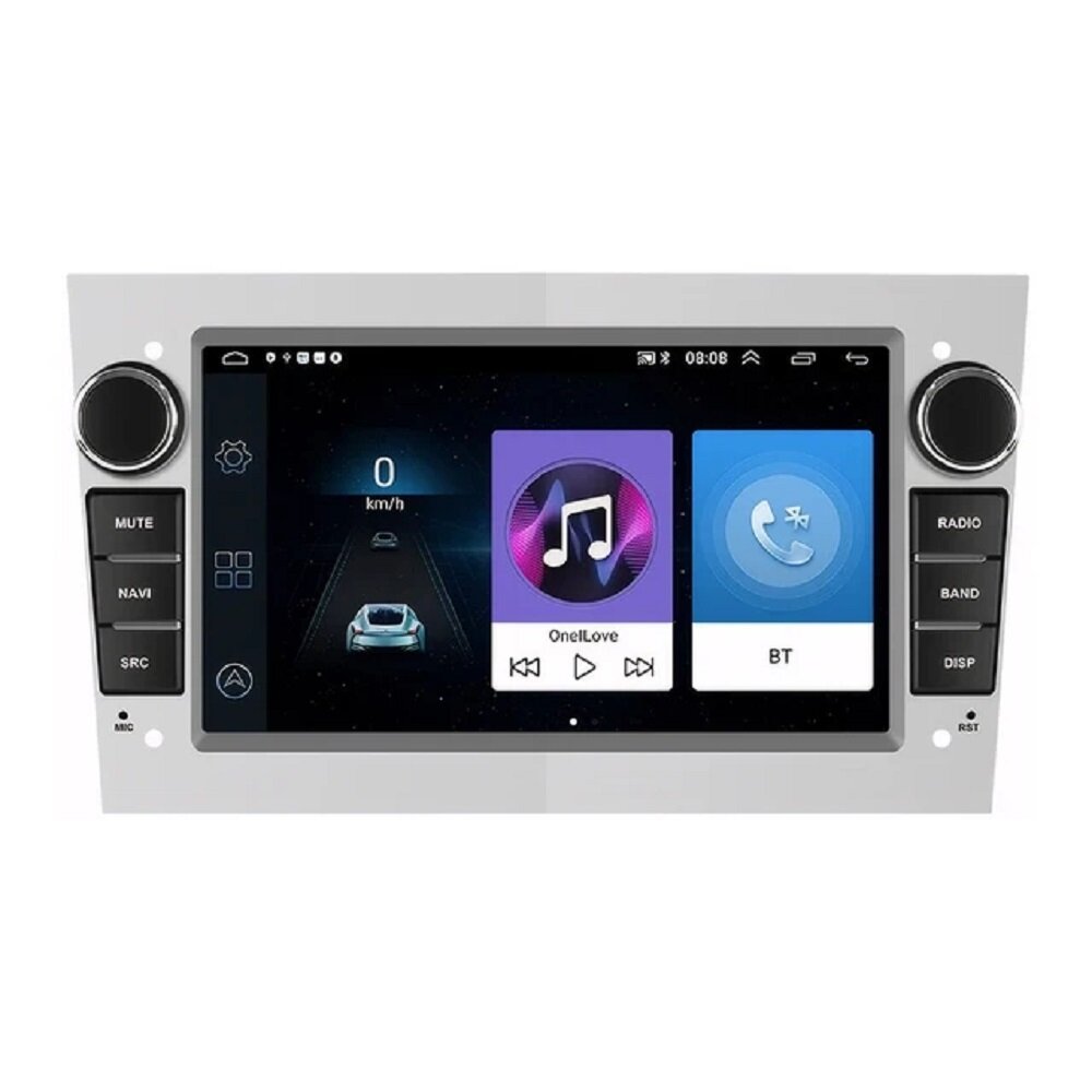 Магнитола Opel Astra H Corsa Андроид (серебро)