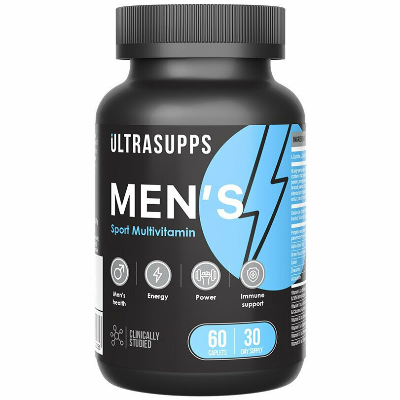 UltraSupps Men's Sport Multivitamin - 60 каплет, ---
