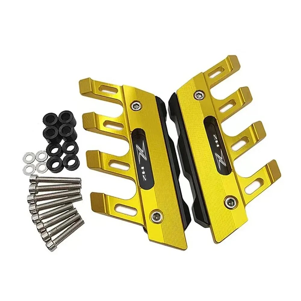 Для Kawasaki ER-6F ER6N ER6N650 ER-5 ER500C ZH2 Z H2 брызговик передняя вилка защитный H2 LOGO GOLD