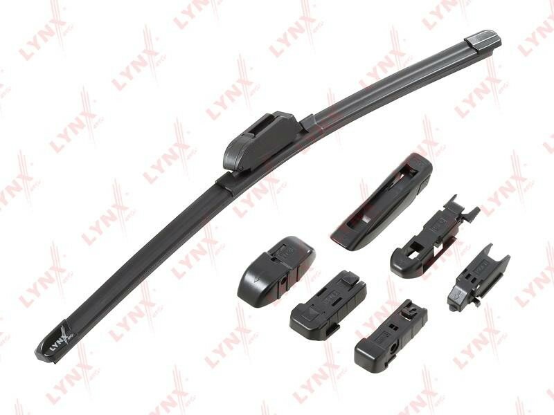 Щетка стеклоочистителя бескаркасная LYNX AUTO XF400 400 мм Audi, Chevrolet, Daewoo, Fiat, Ford, Hyundai, Kia, Mazda, Mercedes, Mitsubishi, Nissan, Opel, Peugeot, Renault, Seat, Subaru, Toyota, Volvo