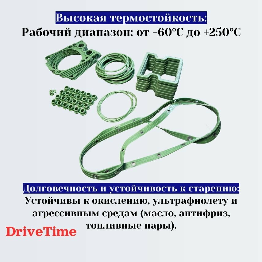 Комплект Прокладок КАМАЗ, 81 предмет, Камаз евро, Урал 740-1003213-24 Зеленый