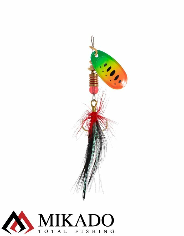 Блесна вращающаяся с кисточкой Mikado BLASTER № 2, 4 г, серебро/29