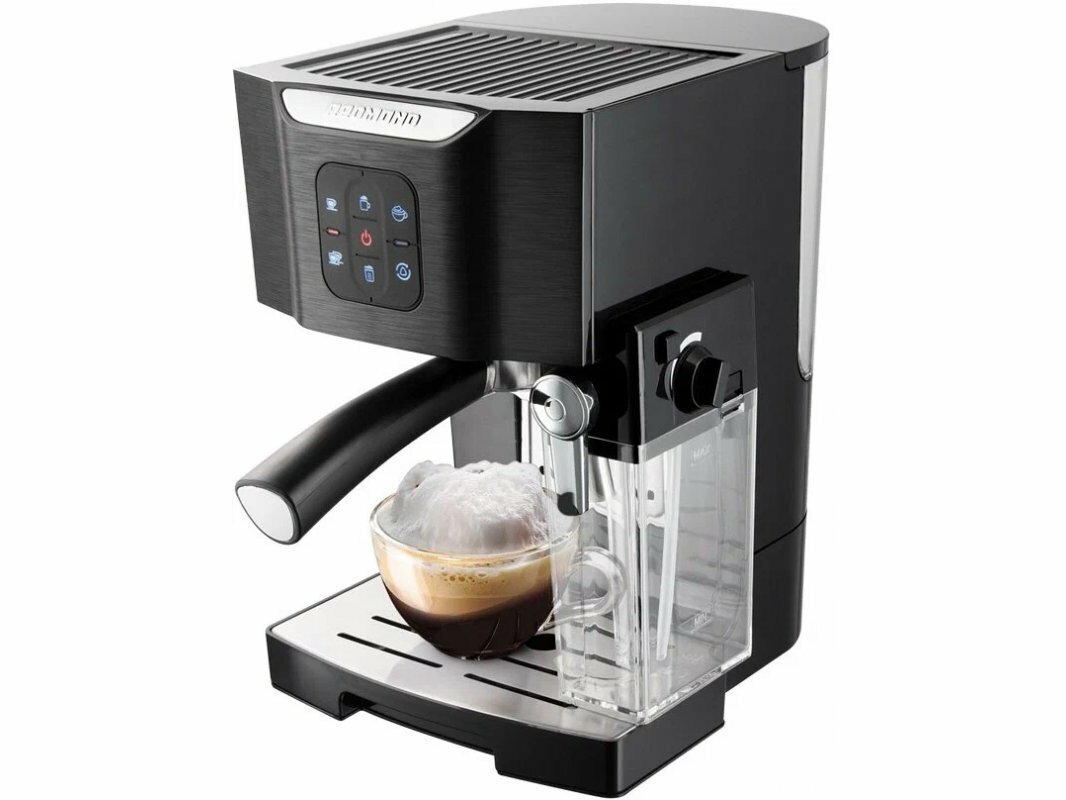 Кофеварка рожкового типа Redmond RCM-1511, черный/серебристый