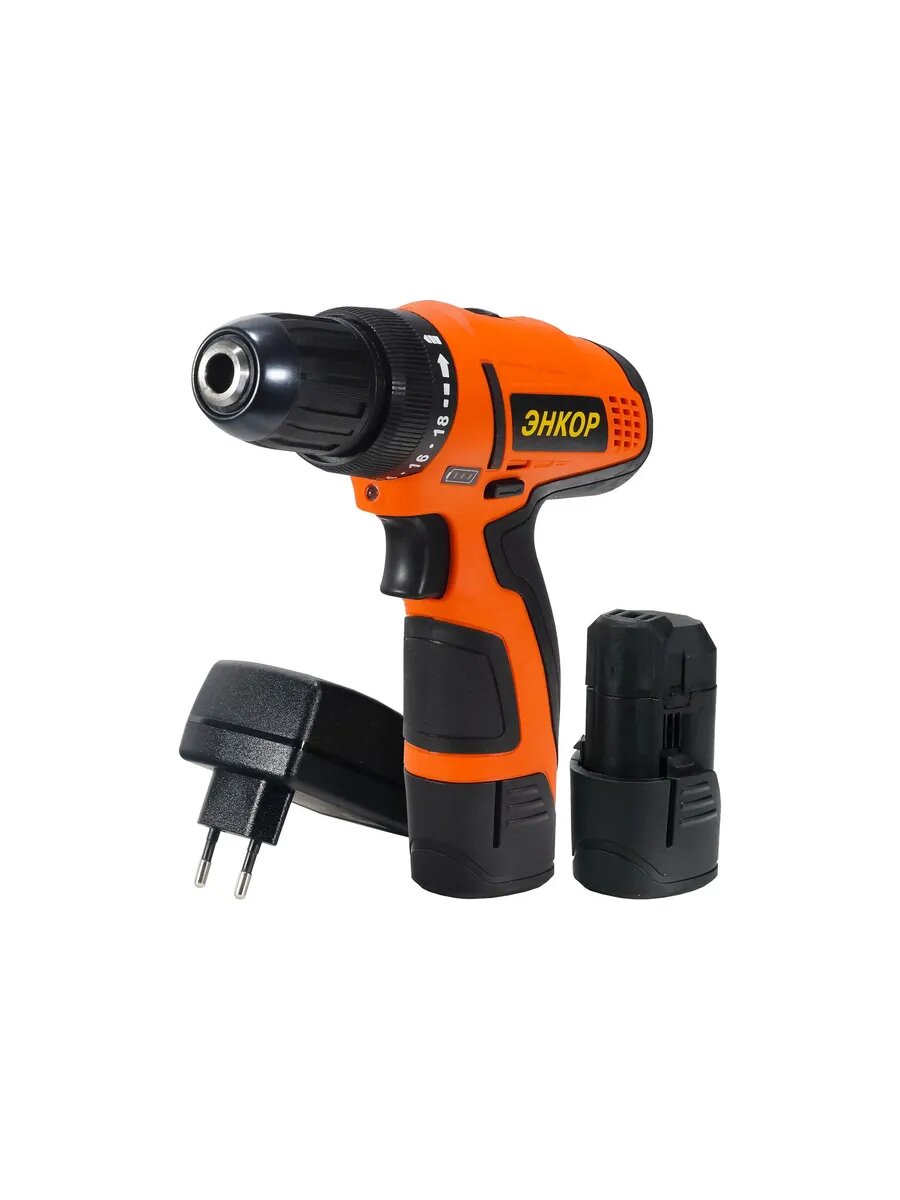 Аккумуляторная дрель-шуруповерт Энкор ДША-2 12ЭР/10Л 50022