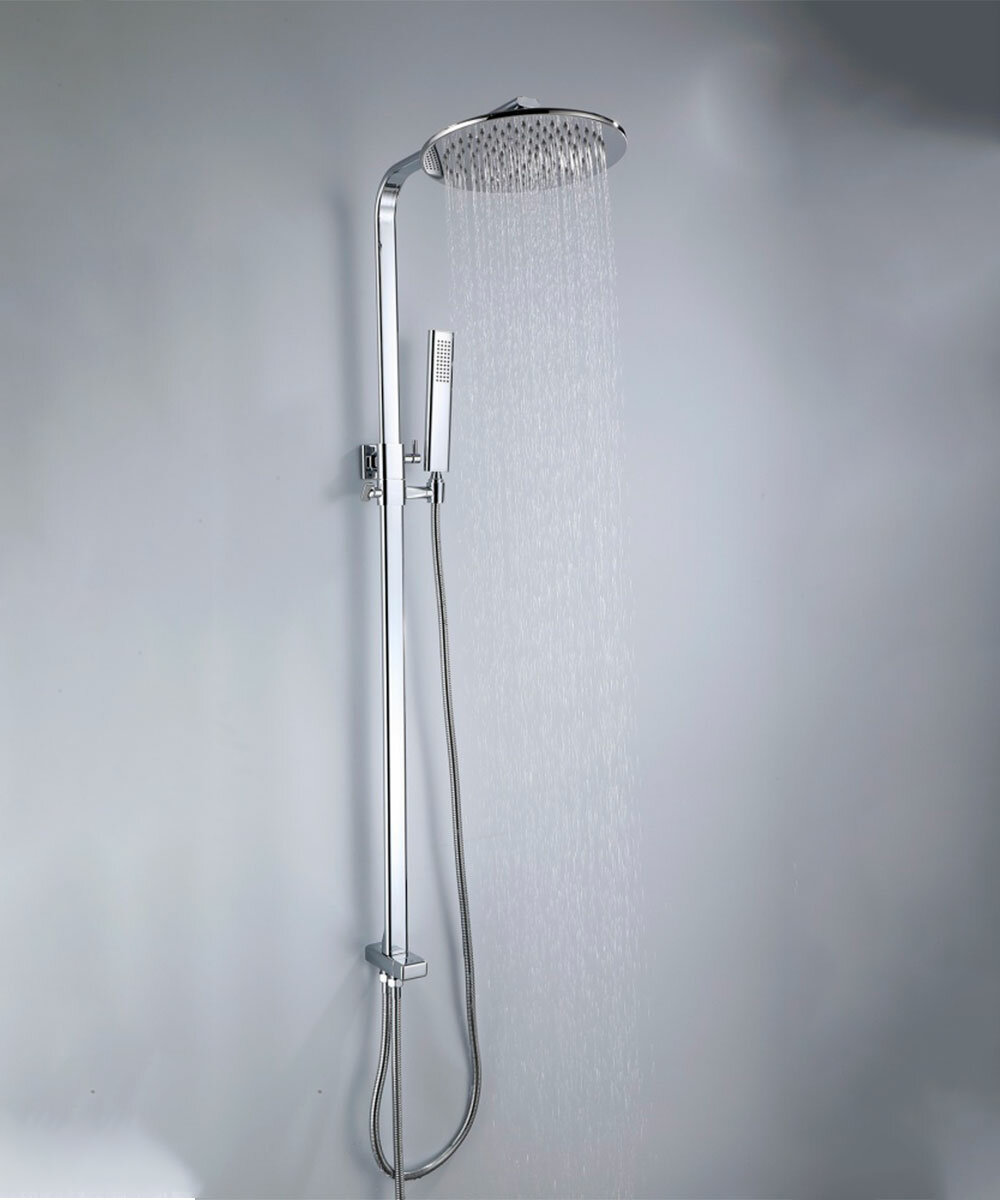 Душевая система с тропическим душем без излива от бренда Hansen HL34003 хром