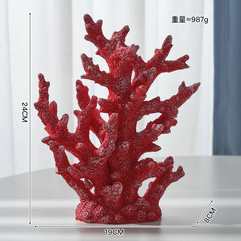Стеклянные украшения для аквариума, разноцветные кораллы из смолы для оформления аквариума.