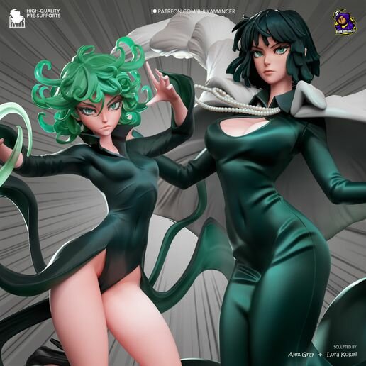 Сборная модель Esper Sisters (One-Punch Man), 288мм, 1/8 для покраски