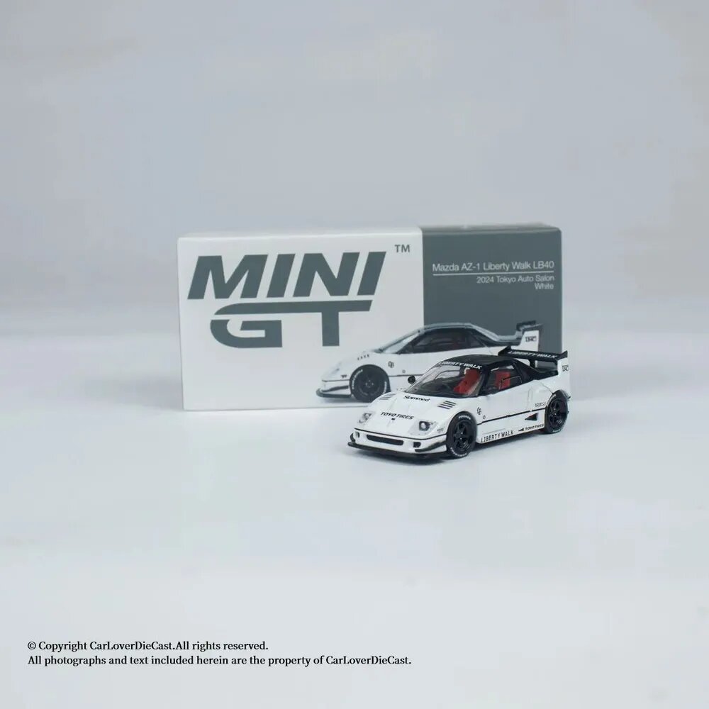 Машинка MODEL 1/64 #953 Mazda AZ-1 Liberty Walk LB40 white diecast alloy car model Children's toys and gifts