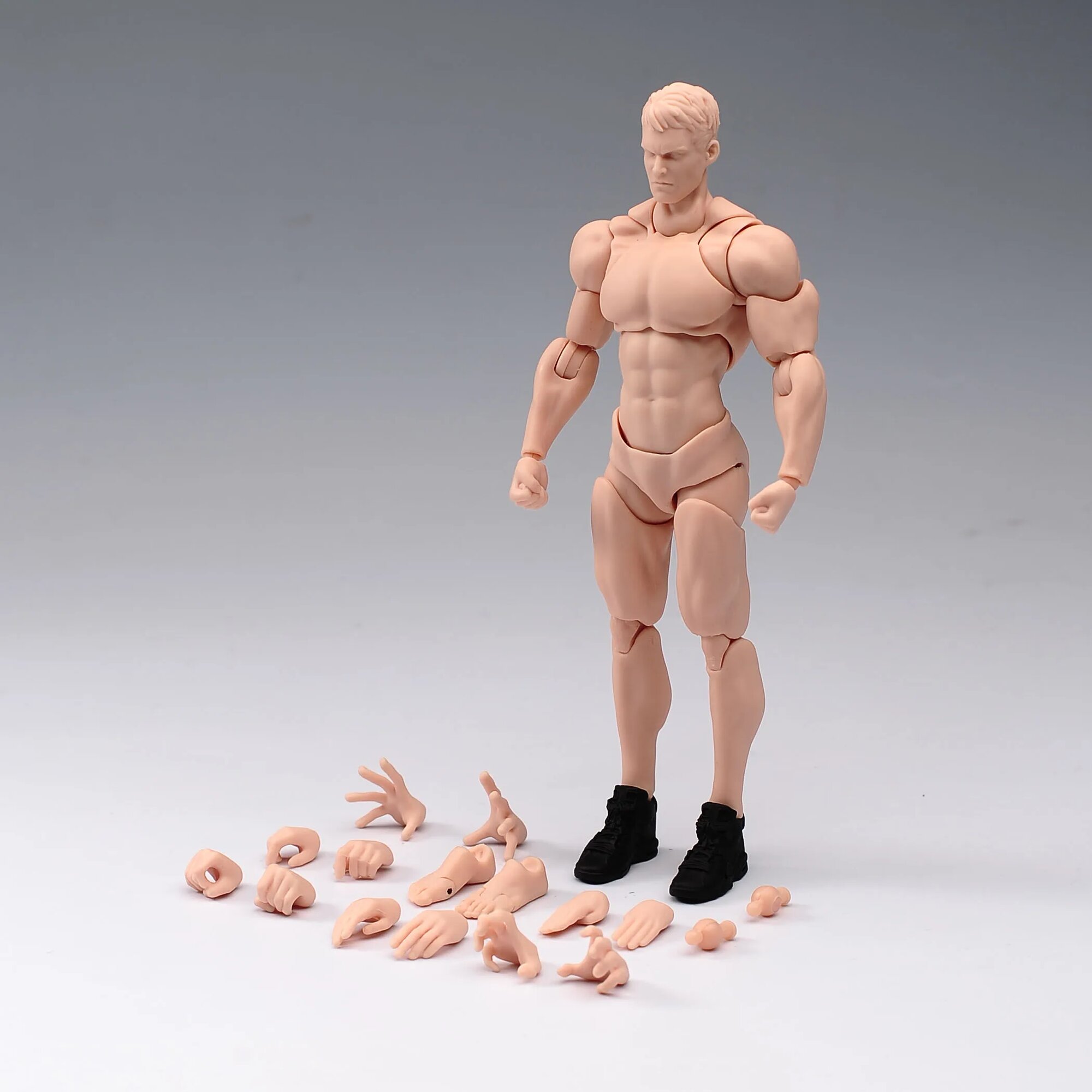 Мужская фигурка 1/12 WIND TOYS, бежевый, 16 см