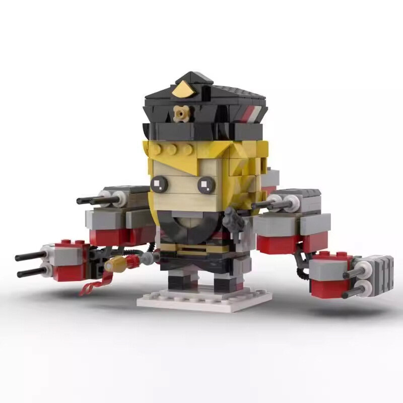 MOC-122183 Бисмарк «Железнокровный линкор», модель игрового персонажа, строительный блок, модель сборки головоломки