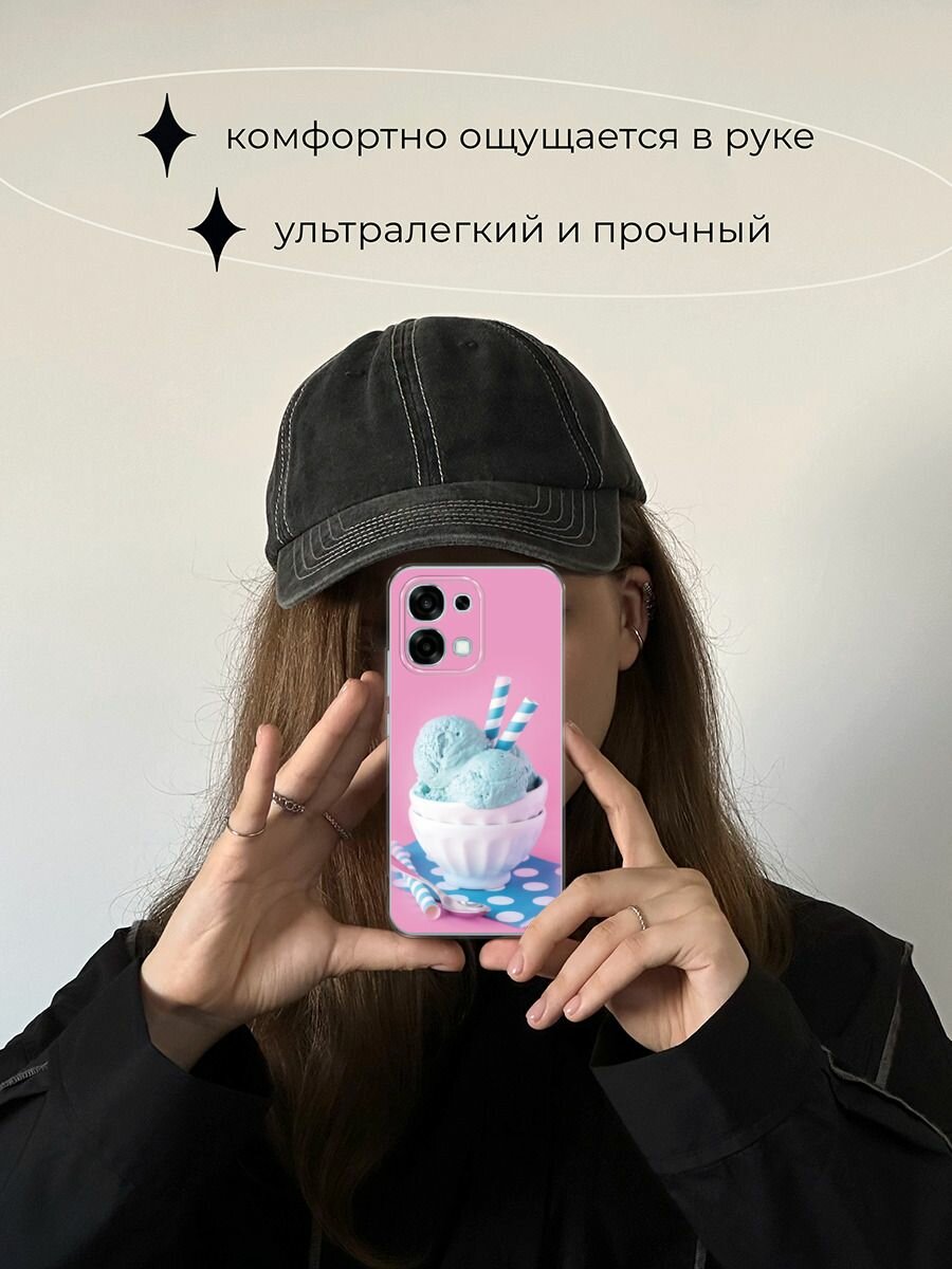 Чехол на Oppo A6 Pro / Оппо A6 Про с принтом Мятное Мороженое — фото 1