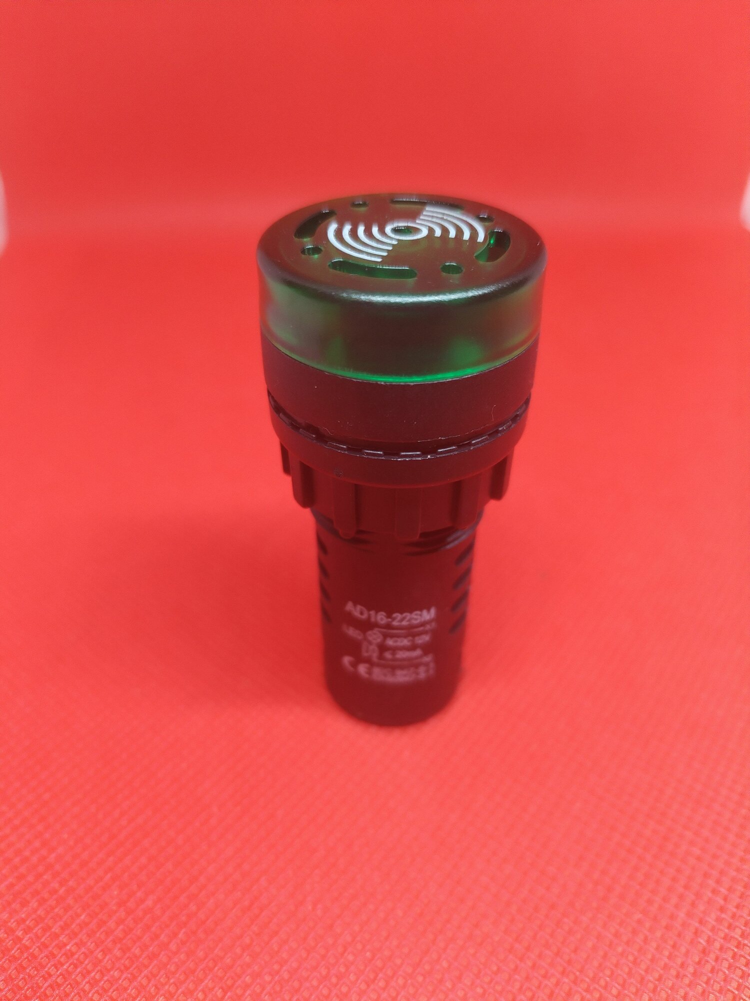 Индикатор светозвуковой AD16 22SM 12V зеленый