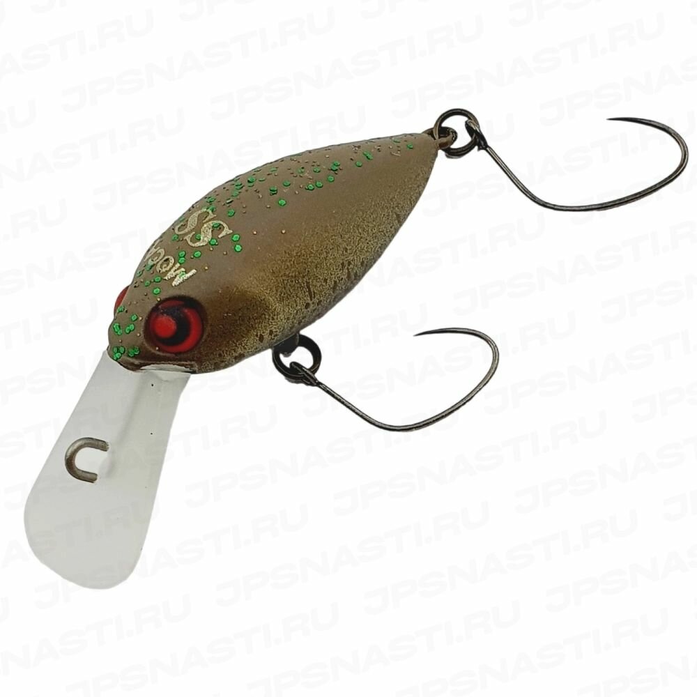 Японский воблер на форель Rodio Craft Moca 2 Hooks DR SS, 2.3 г, #24 Black Manju / Форелевые приманки для рыбалки / Воблер Мока