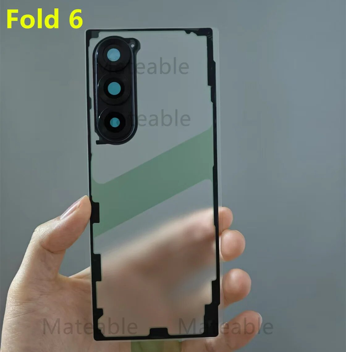 Прозрачный задний чехол-крышка для Samsung Galaxy Z Fold 7 6 5 4 3 2 (модели F956, F946, F966) с отсеком для аккумулятора и защитой камеры