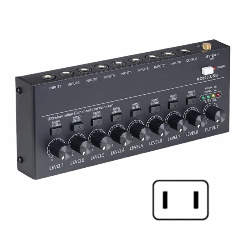 8-канальный микшерный пульт MX800-стандарт США