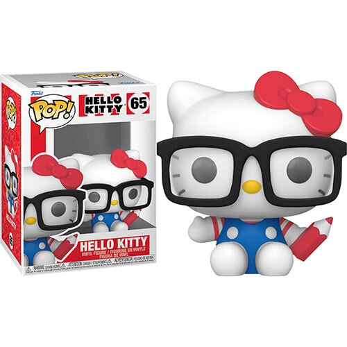 Фигурка Funko POP! Белая кошечка Китти в очках (Hello Kitty with Glasses) #65