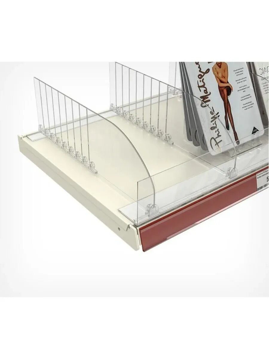 Прозрачный усиленный ограничитель для полок