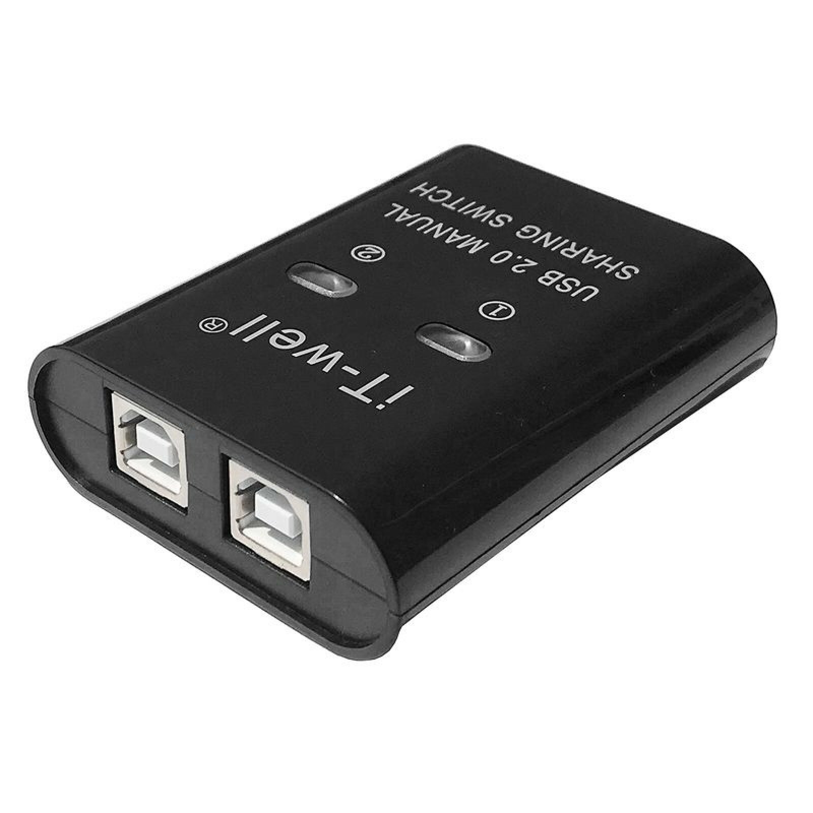 USB-устройство IT-Well MyPads 2 в 1 с 2 USB-портами и ручным KVM-переключателем