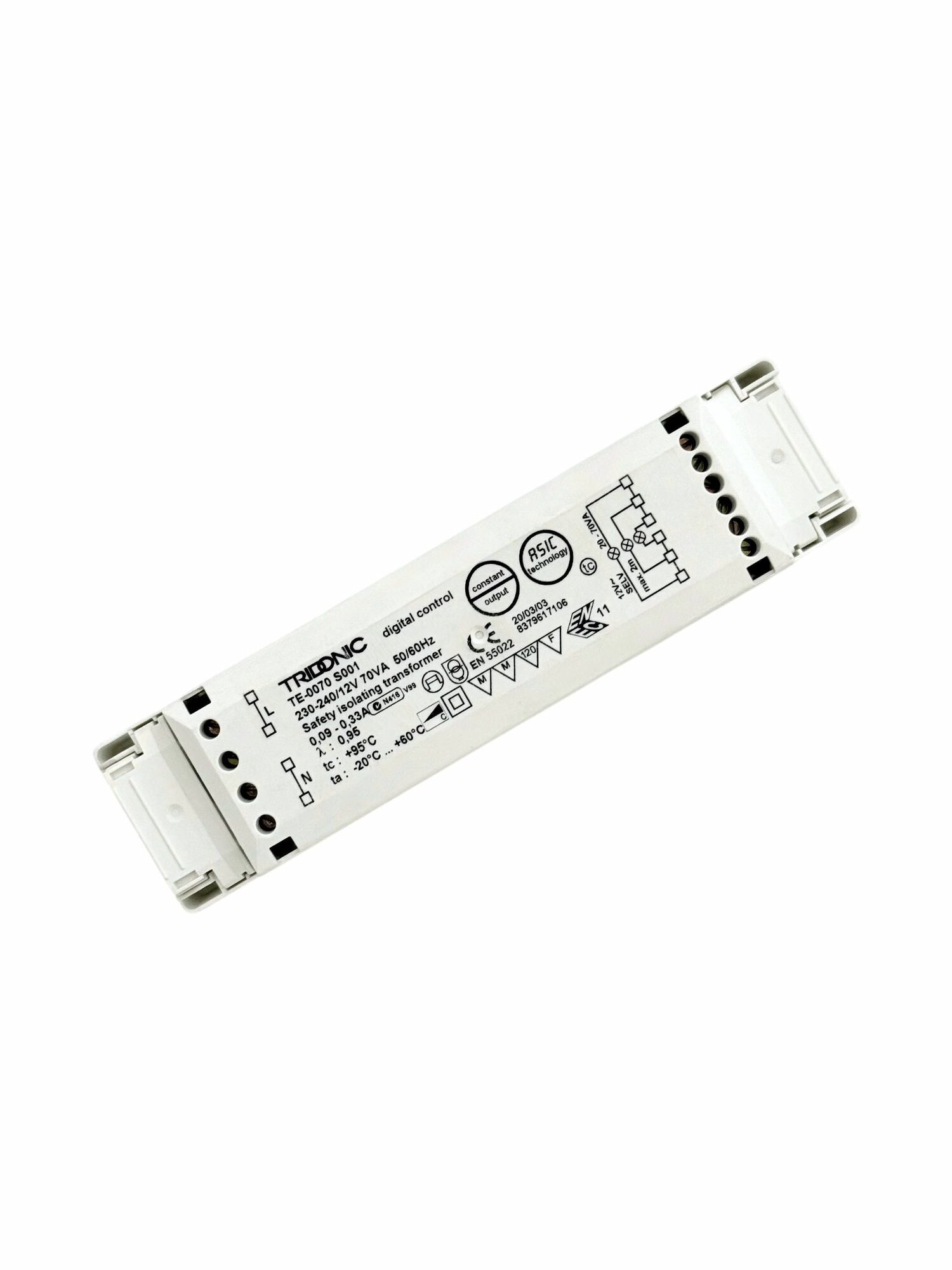 Трансформатор Tridonic TE-0070 S001 230-240/12V 70VA