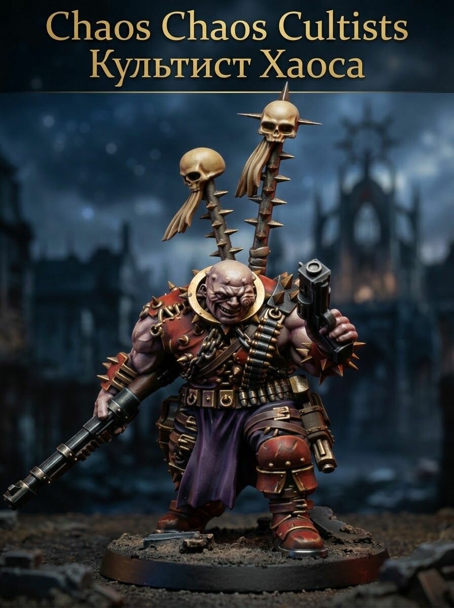 Chaos Cultists Культист Хаоса миниатюра