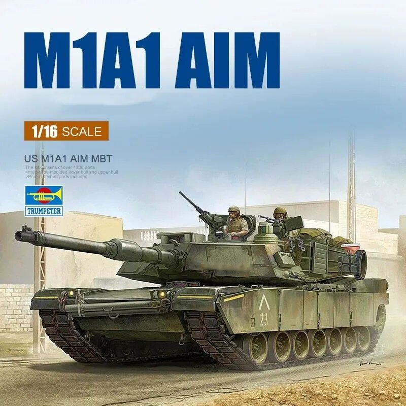 Trumpeter 00926 1/16 Американский основной боевой танк M1A1AIM модель танка для сборки