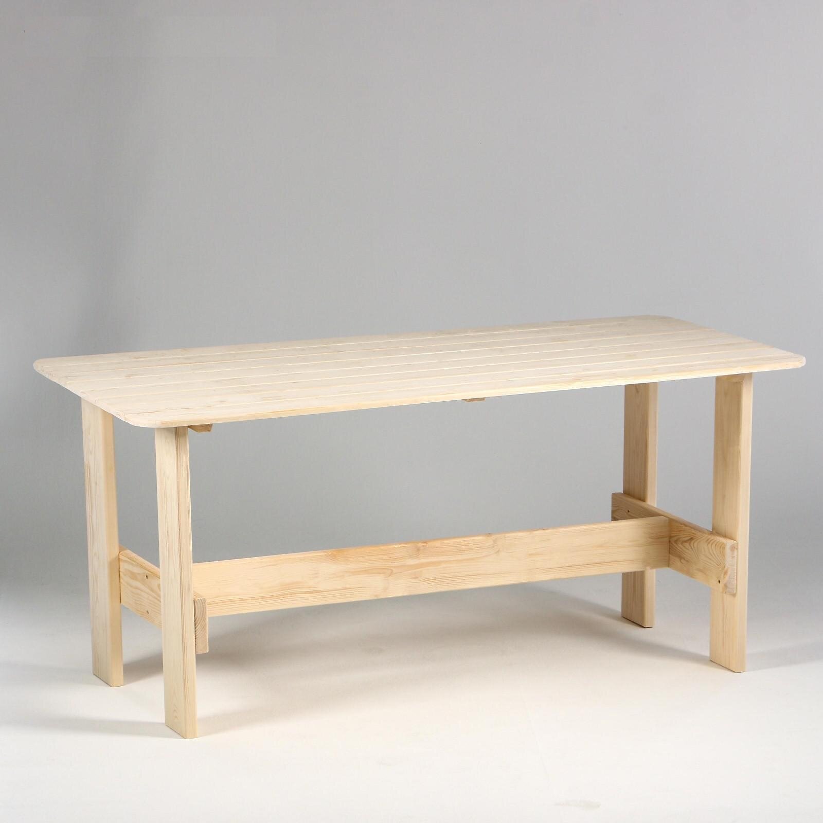 Стол деревянный «Дачный», 160×70×70 см, сосна, «Добропаровъ»