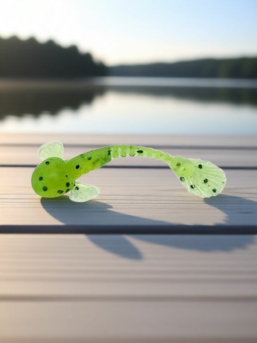 Приманка силиконовая FANATIK Goby 3.5 съедобная цв. 022 (5шт)