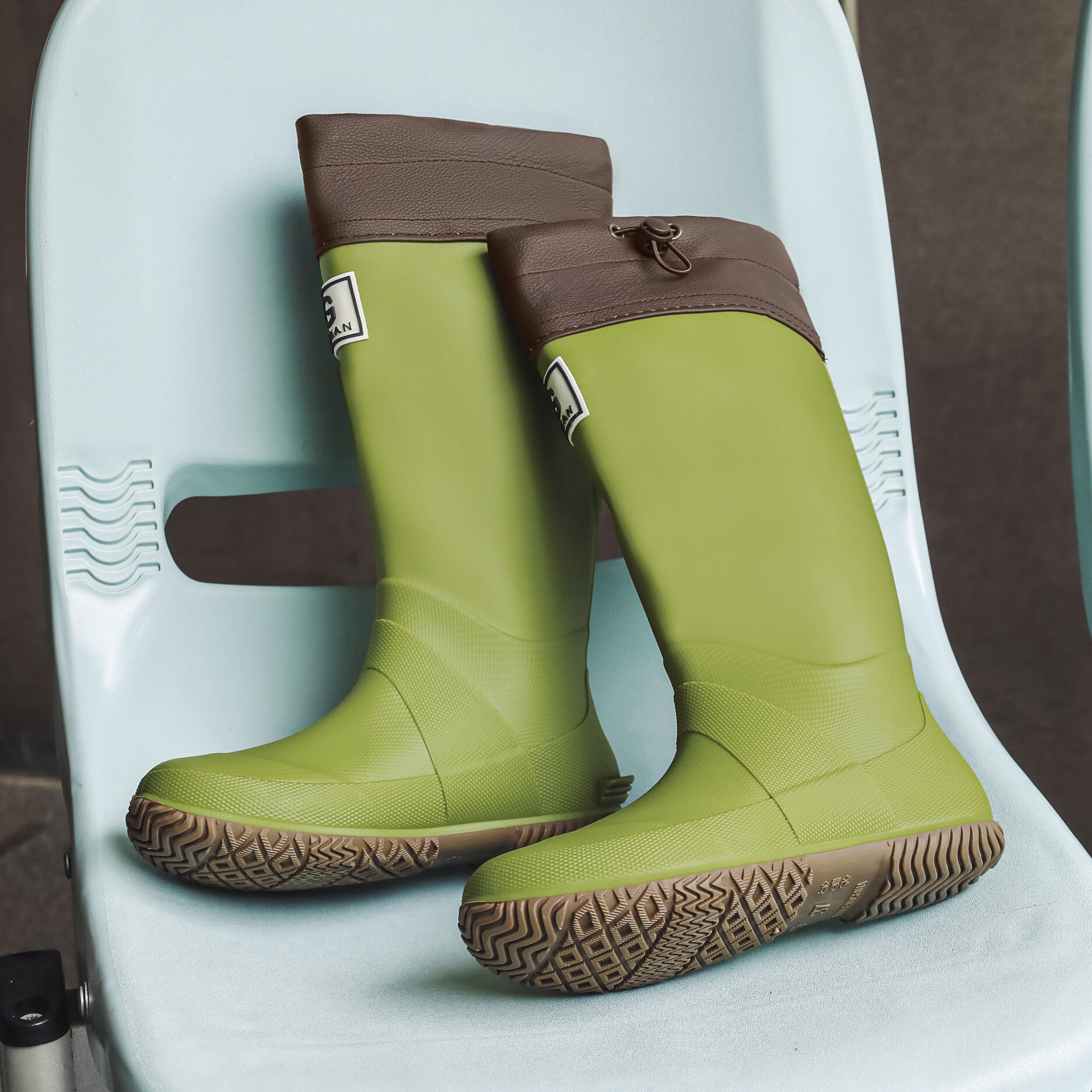 Мужские мягкие резиновые сапоги в японском стиле, универсальные сапоги для активного отдыха, высокие водонепроницаемые сапоги для кемпинга для женщин. Размер обуви. EU:43