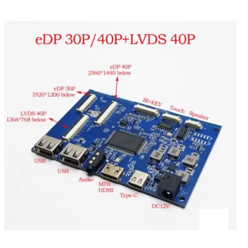 LVDS EDP LCD Driver Board TYPE-C — фото 1