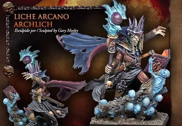 Набор для сборки миниатюр Resinking Avatars of War 28306 Lich