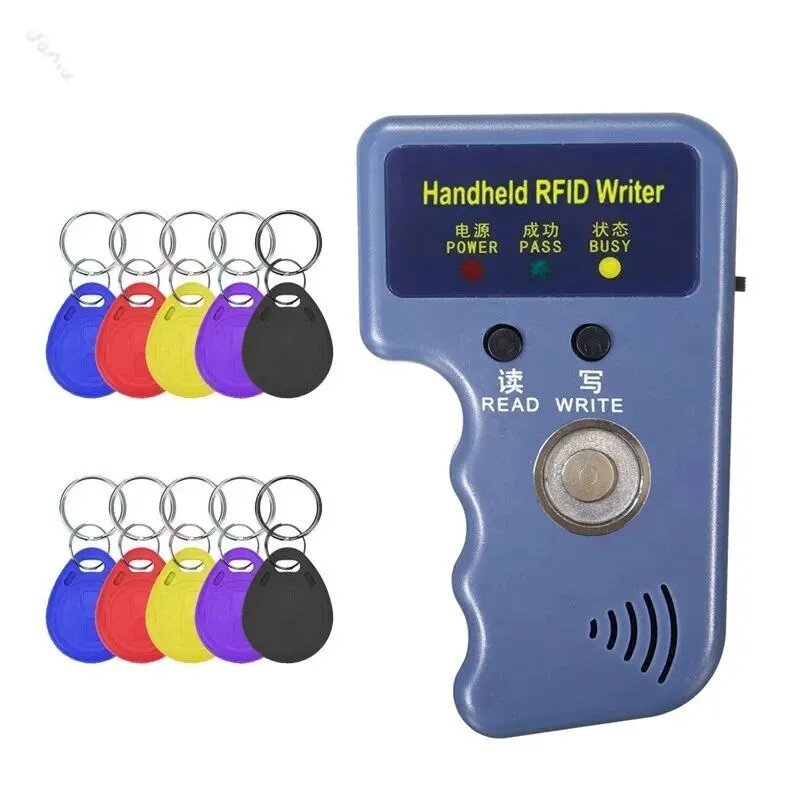 Считыватель RFID карт, перезаписыватель ключей, 125 кГц, брелки в комплекте, для доступа