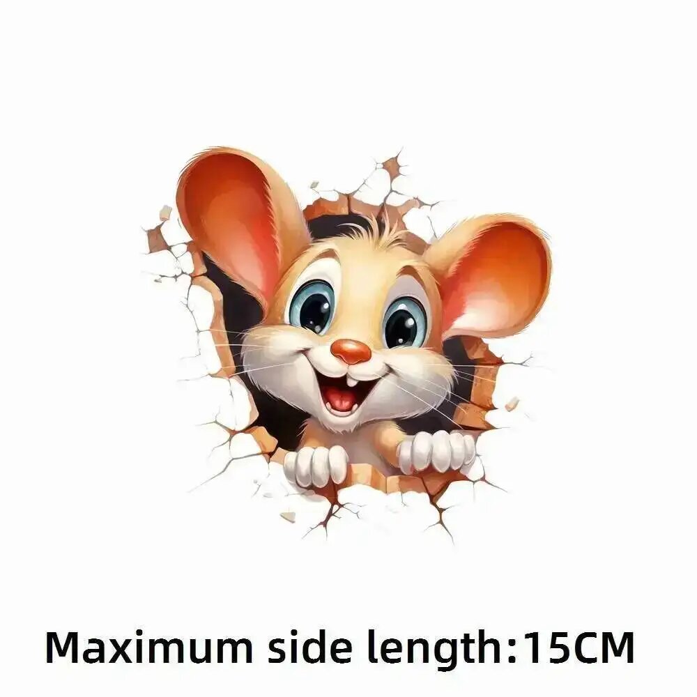 Настенная наклейка с отверстием для животных 15см YTH0030-11