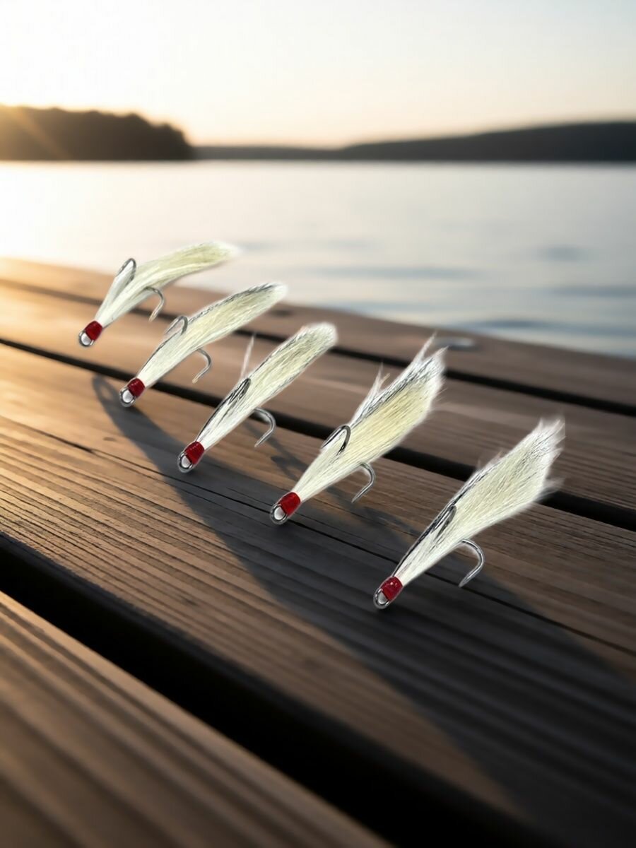 Стример жереховый козья шерсть (двойник)