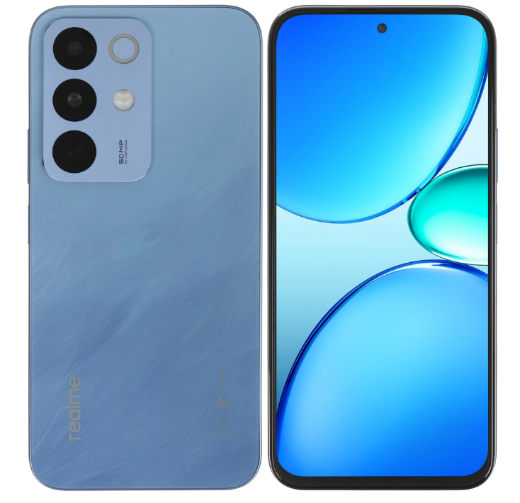 Смартфон Realme C85, Android 15, 6.8", 8GB/256GB, голубой, несъемный аккумулятор