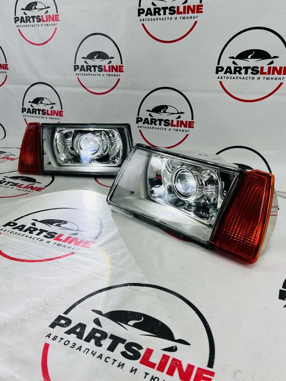 Фары передние 2108-2109-2199 2.5 Bi-led станд. желтый поворот