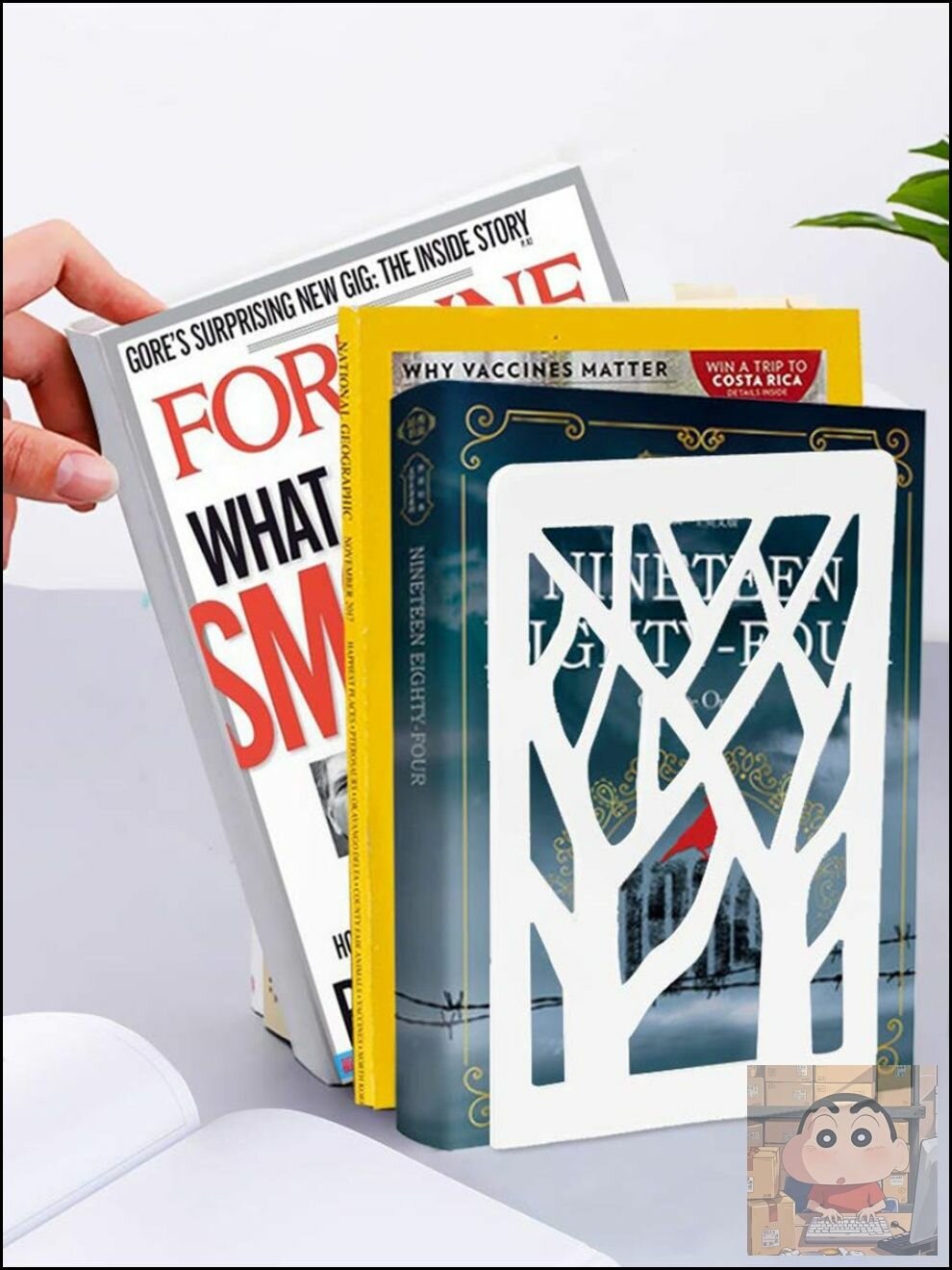 Подставка - ограничитель для книг и журналов (комплект 2 шт)