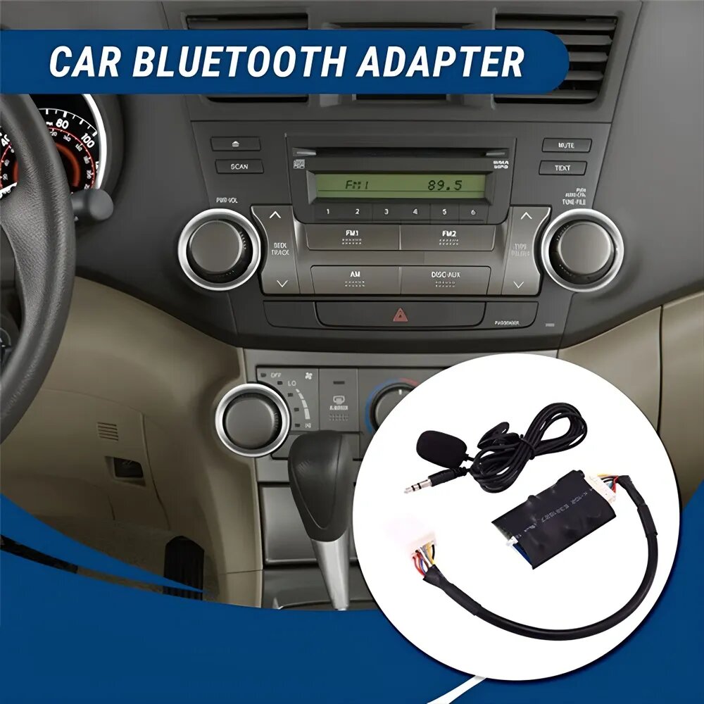 Автомагнитола, Аудиоадаптер, Bluetooth AUX-Кабель Для Toyota Camry Corolla