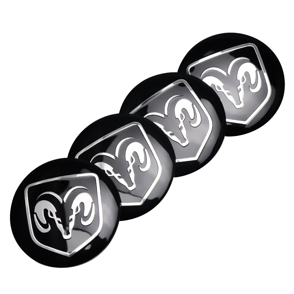 4 шт. алюминиевые наклейки-эмблемы на колеса автомобиля для Dodge Ram Charger Journey Caliber Durango Nitro Avenger Magnum