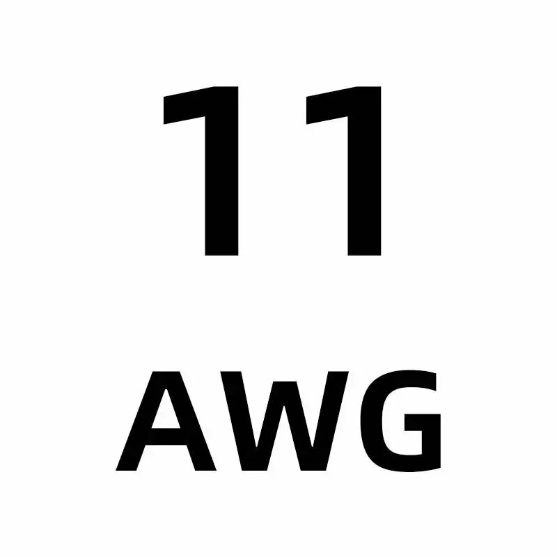 Кабель 11AWG черный, 2 м