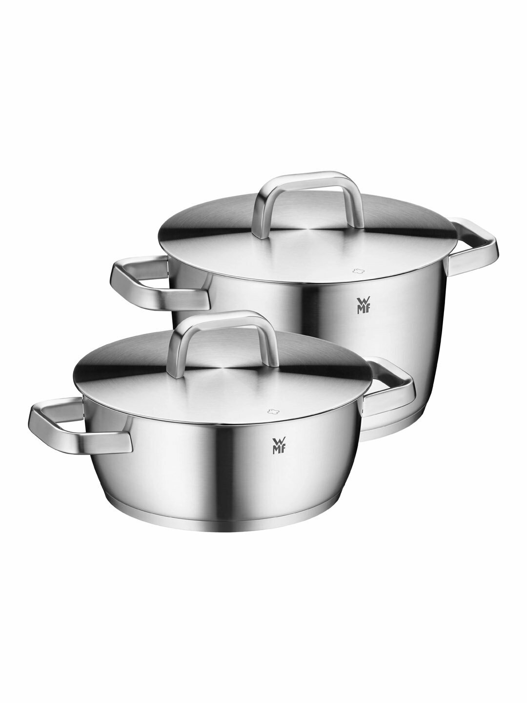 Набор кастрюль WMF Iconic, 2 предмета, нержавеющая сталь, для индукции