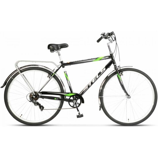 Stels Городской велосипед 28" Avangard 350 V ( 7-ск.) Z010 Черный 2025 (без корзины) (М)