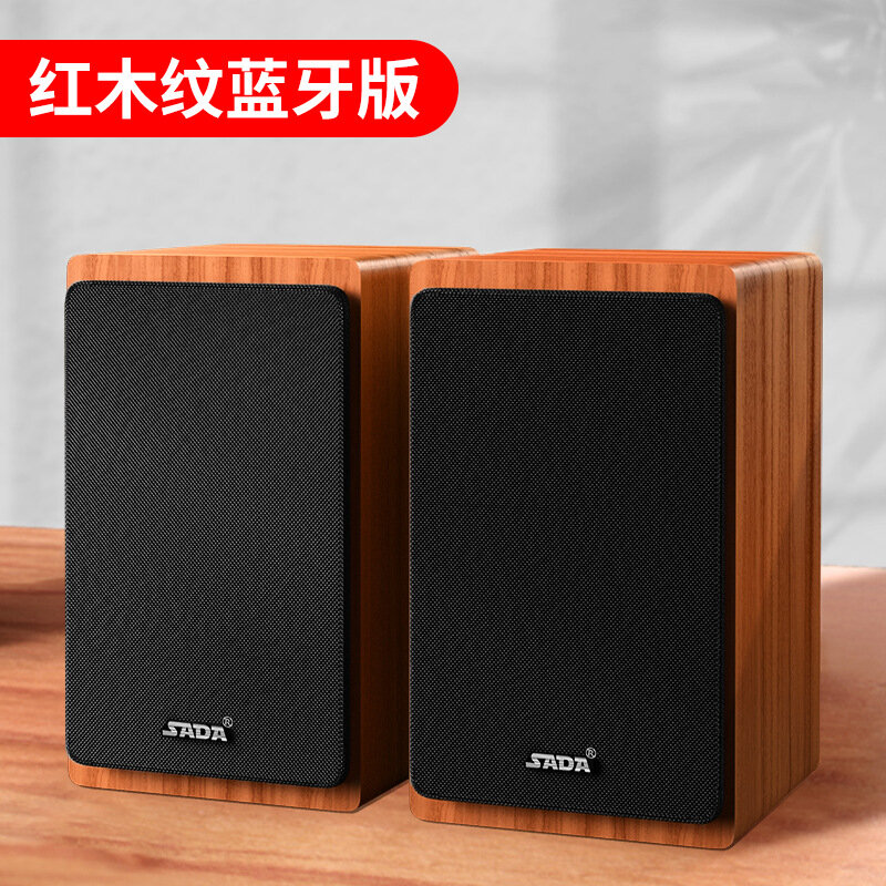 Колонки деревянные 2.0, стерео звук, Hi-Fi, для компьютера и ноутбука