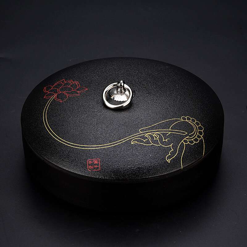 Керамическая чайная коробка, коробка для чая пуэр, чайный контейнер, бытовой чайный контейнер, керамический герметичный контейнер, контейнер для хранения чая, контейнер для сохранения чая.